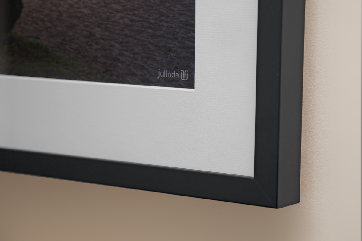 BLACK FRAME - With Mat